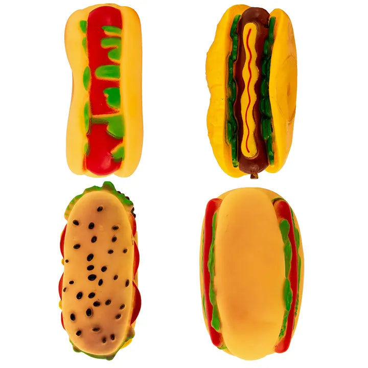 Dog Squeaky Toys Hot dog and Sandwich – Zootopia Animal Wellness Center