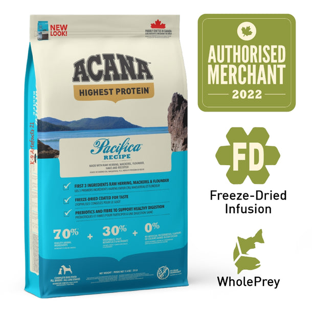 ACANA Highest Protein Pacifica Recipe – Zootopia Animal Wellness Center